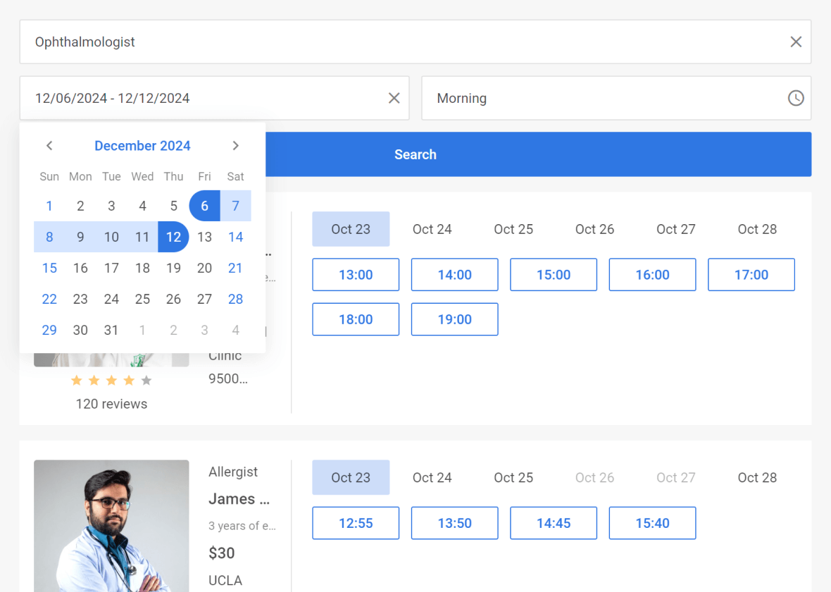 DHTMLX Booking Widget For Handy Time Reservation