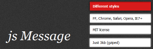 Cross-Browser JavaScript Message Library