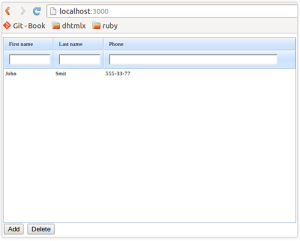 Using DHTMLX Grid with Ruby on Rails