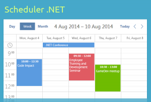 DHTMLX Scheduler .NET 3.1. Released