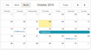 Different Views of dhtmlxScheduler - JavaScript Scheduling Calendar
