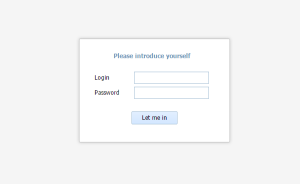 Real Login/Password Form with dhtmlxForm