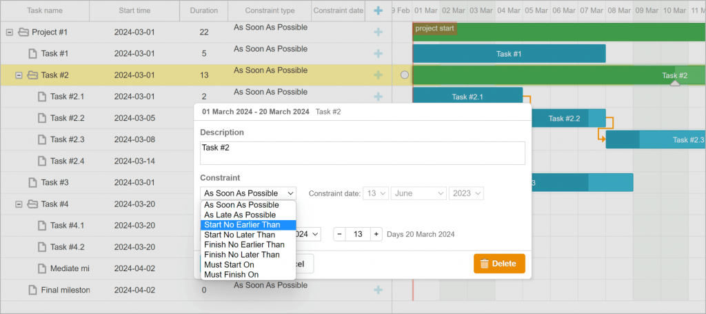 Lead/Lag, or What Do You Need to Know about Auto Scheduling in Gantt