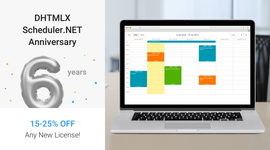 Celebrate Scheduler.NET Anniversary With Us and Get Discounts