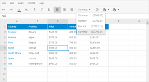 DHTMLX JavaScript Spreadsheet 3.1: Import and Export to Excel and More