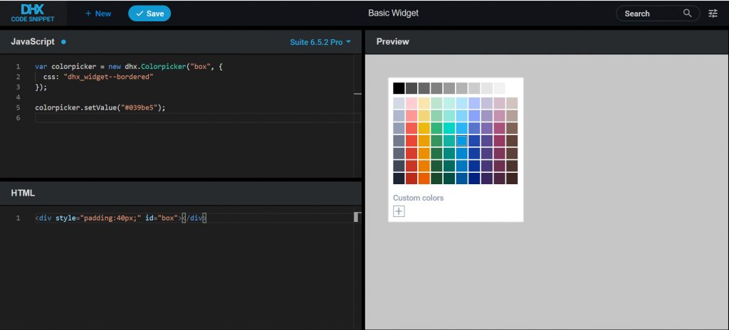 Announcing DHTMLX Code Snippet Tool