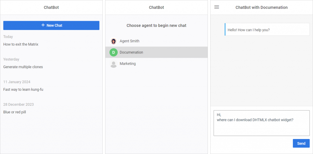 DHTMLX Introduces ChatBot: MIT-Licensed UI Component for AI Chat Apps
