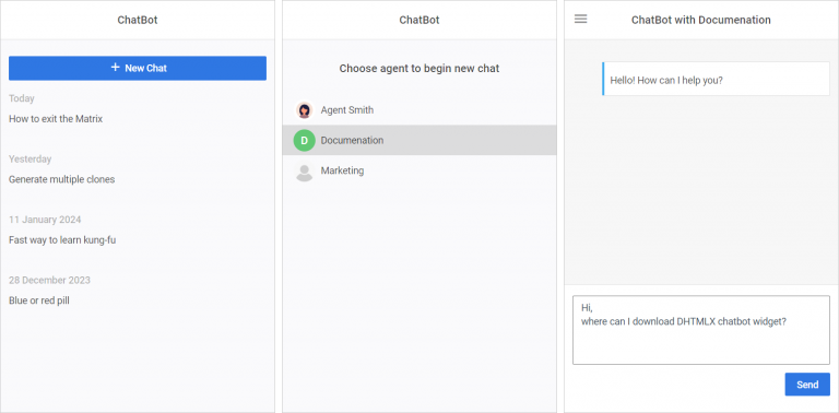 DHTMLX Introduces ChatBot: MIT-Licensed UI Component for AI Chat Apps