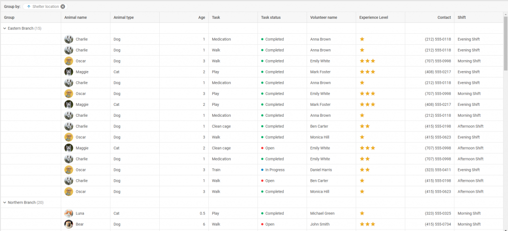 Dhtmlx Suite 90 Grid Widget With Tree Mode Data Grouping And More