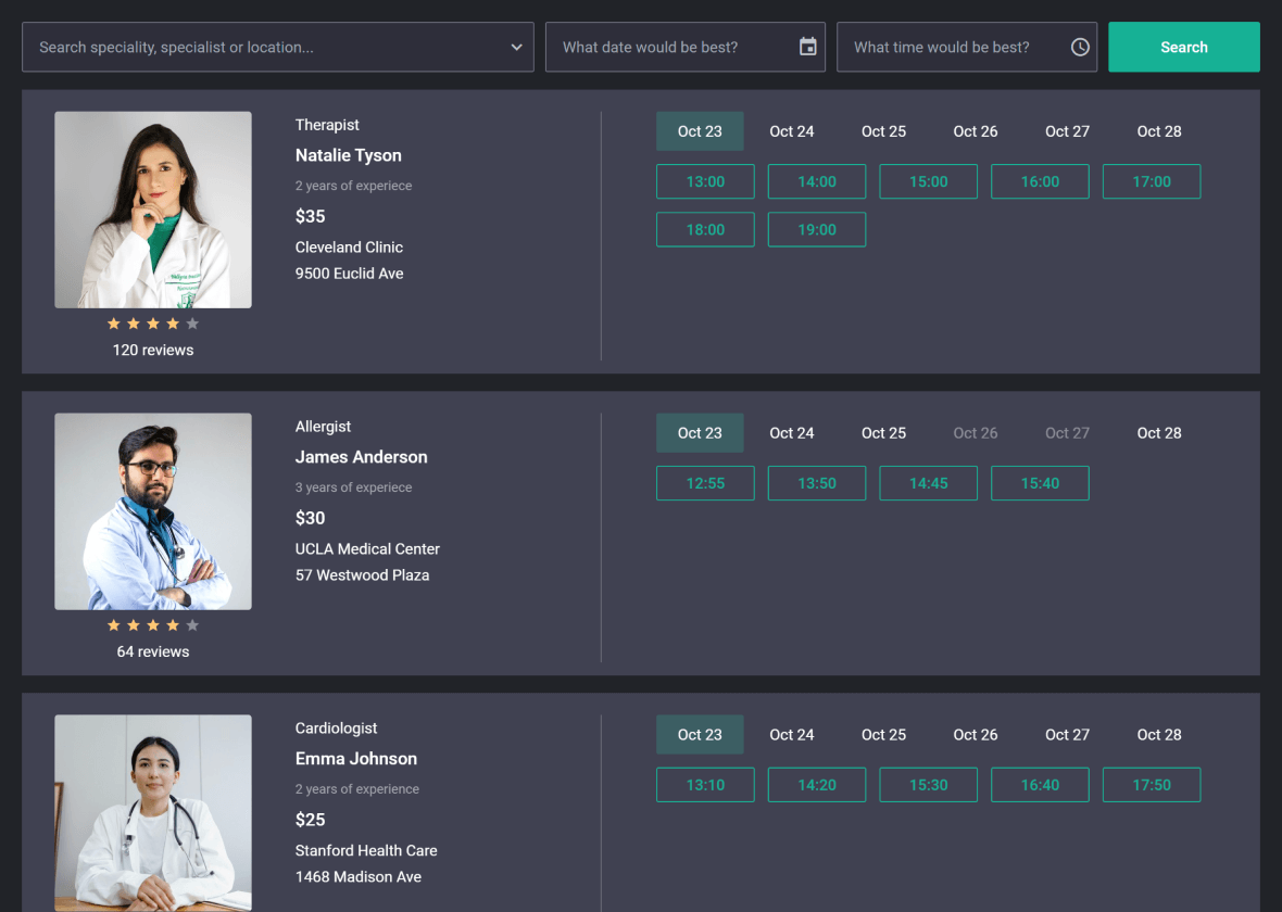 Dhtmlx Booking Widget For Handy Time Reservation 6780