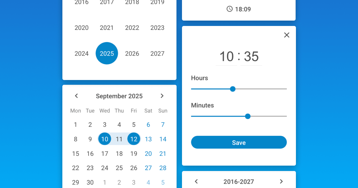 Javascript Calendar - Date and Time Selection - DHTMLX Suite