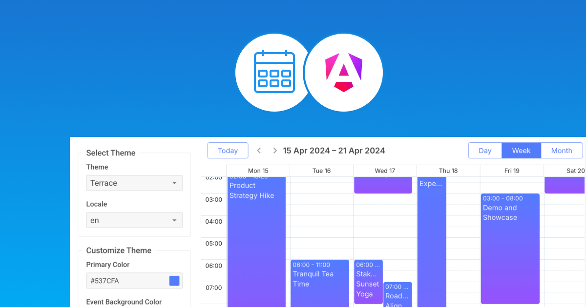 Angular Scheduler - DHTMLX Scheduler Integration